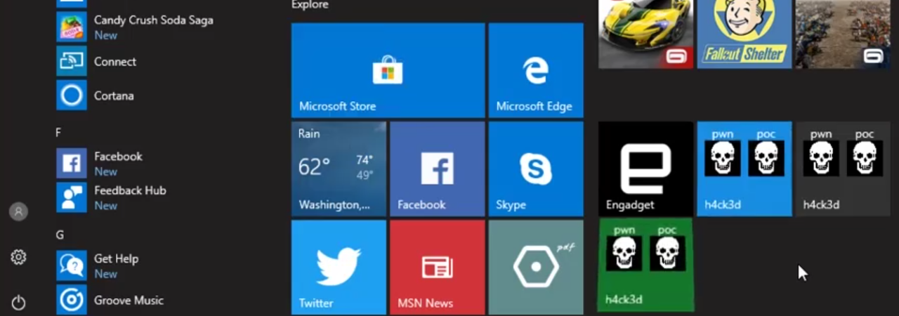 Researcher Took Control of Microsoft's Live Tile Service, Defacement ...