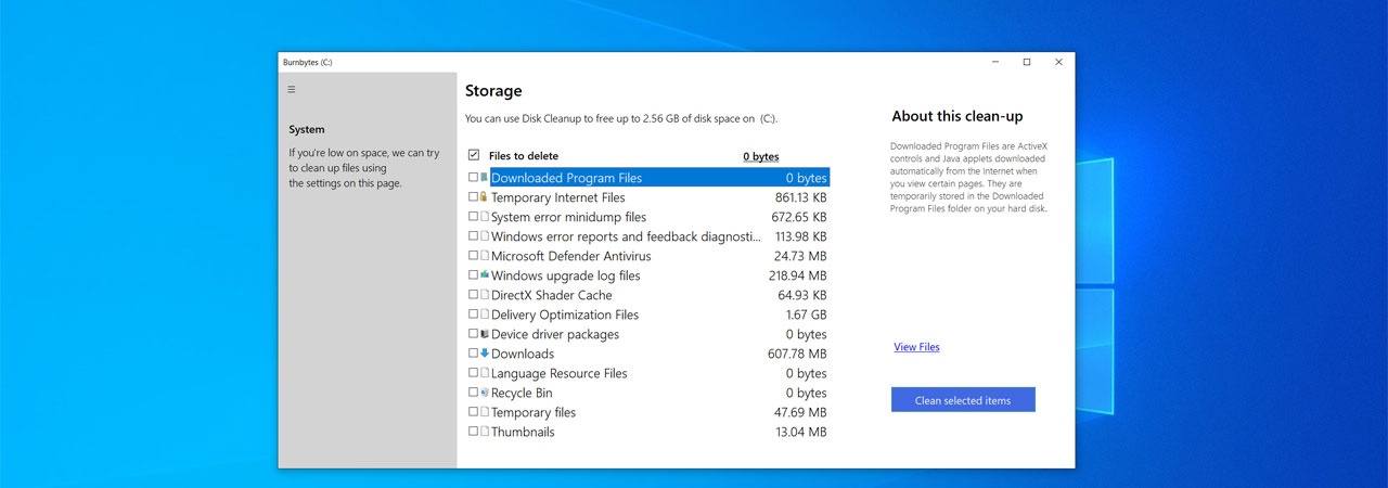 Windows 10 Storage Sense and Disk Cleanup merged in new app