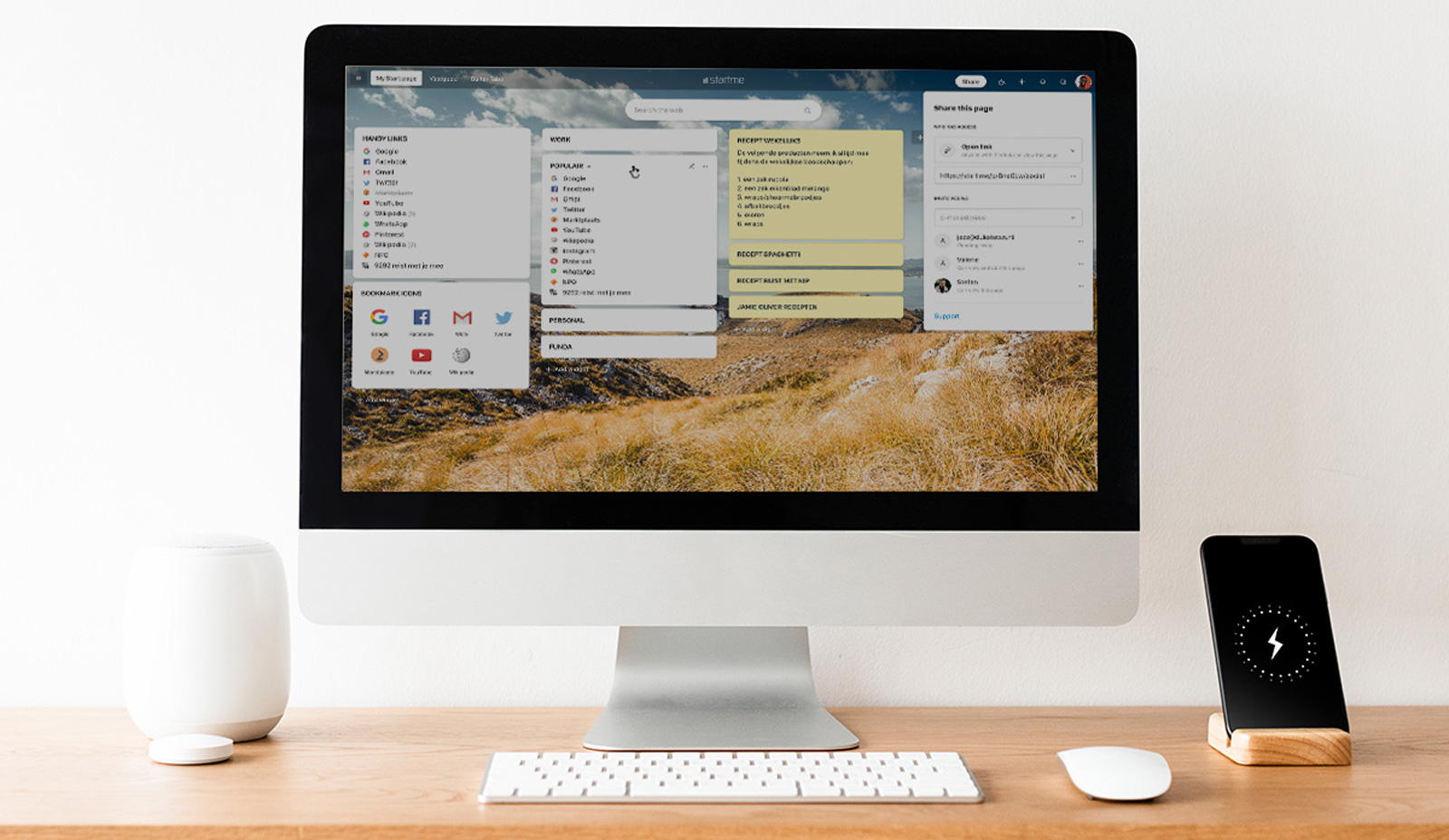 Organize everything you need for work with Start.Me Pro deal