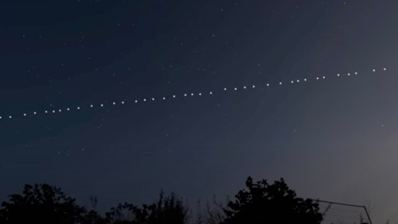 Spacex Starlink Train Of Satellites Illuminates Northwest Skies