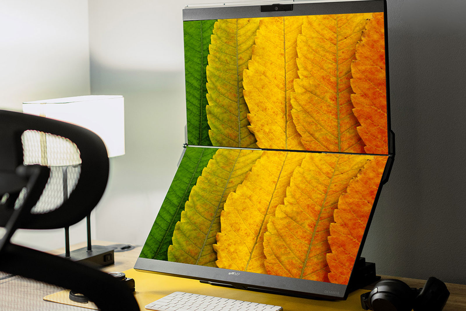 Relieve strain with the ergonomic Geminos monitor, now $699.99