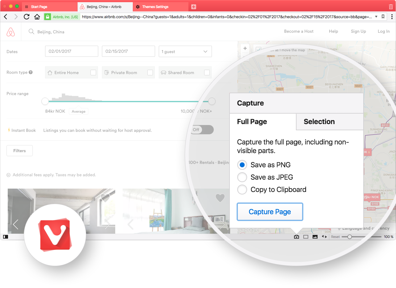 Vivaldi 1.7 Released with Built-In Page Screenshot Utility