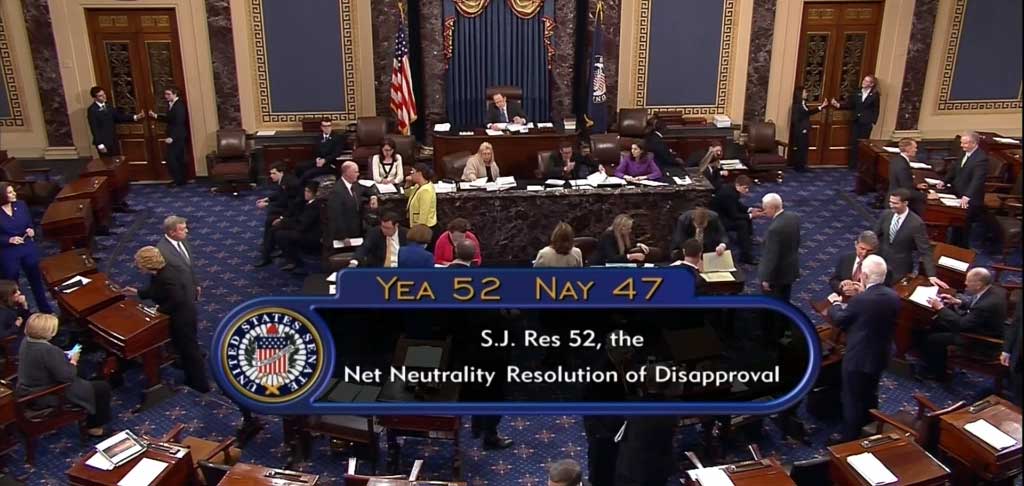 U.S. Senate Vote Saves Net Neutrality For Now ...