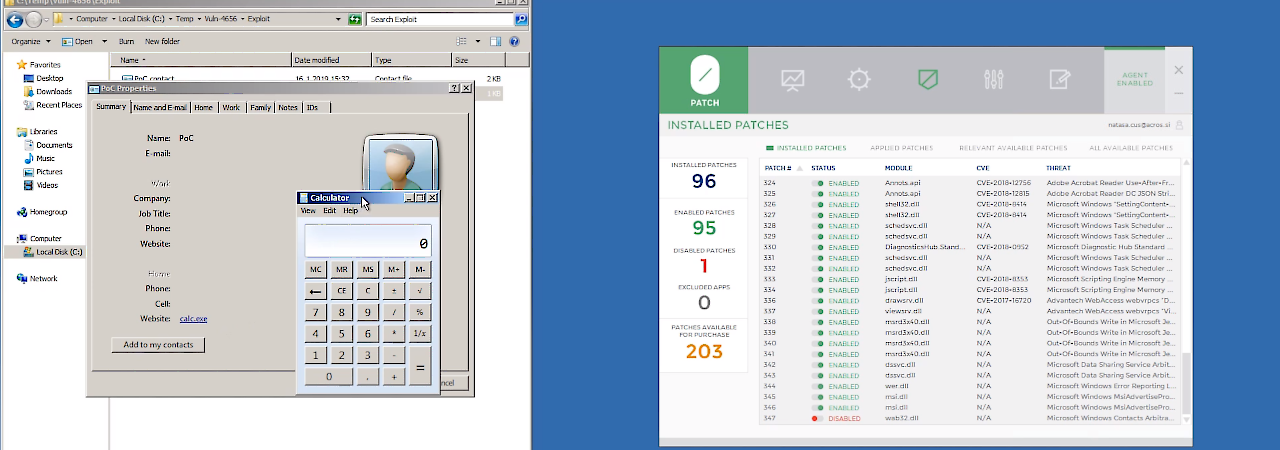Windows Contacts Remote Code Execution Zero-Day Gets Micropatch