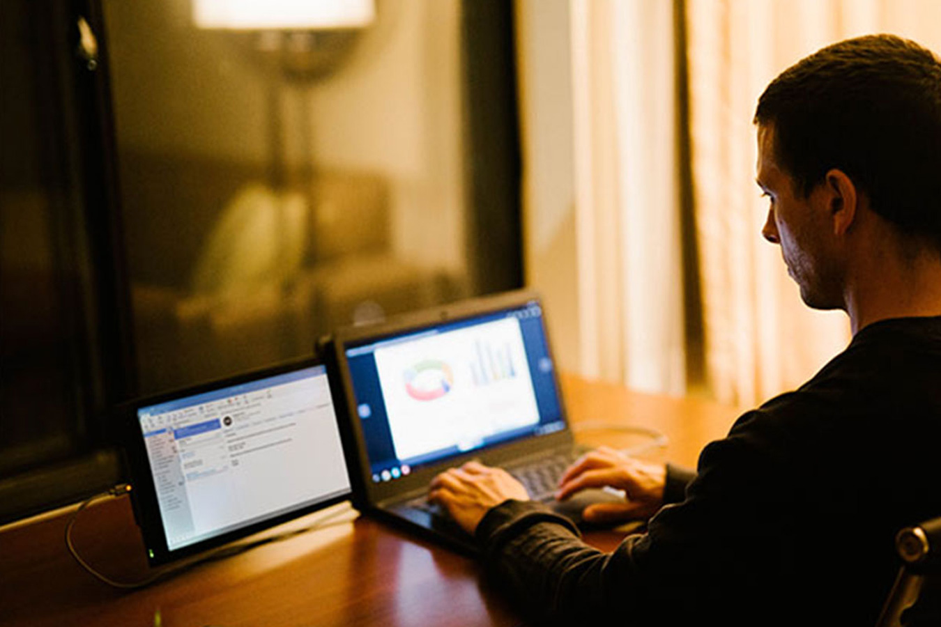 This portable 1080p display is perfect for multitasking on the go