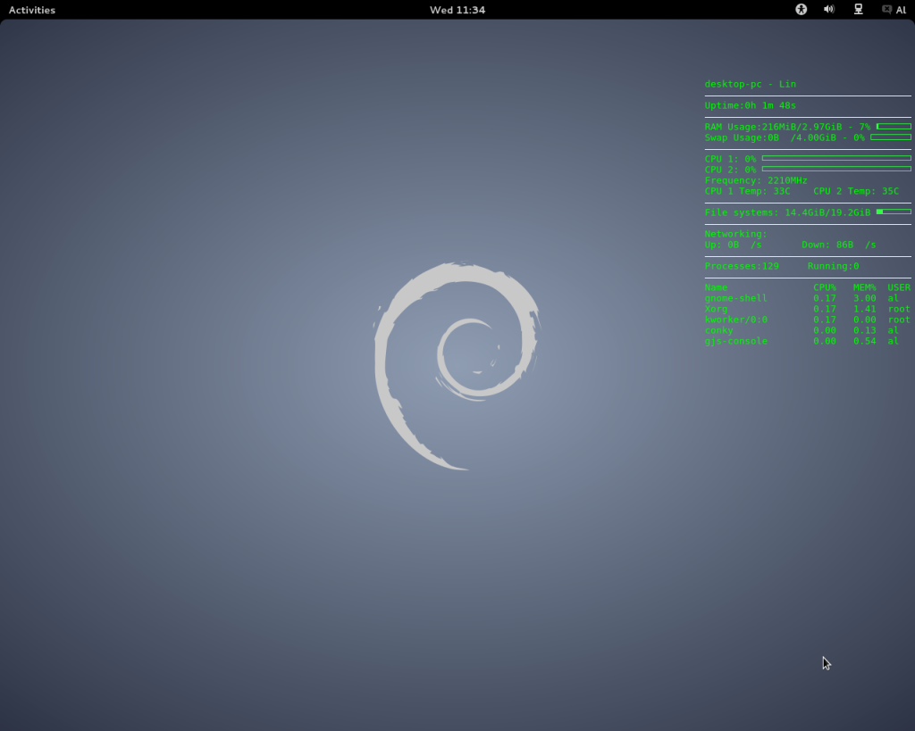 How To Install And Configure Conky System Monitor Linux How To And Tutorial Section