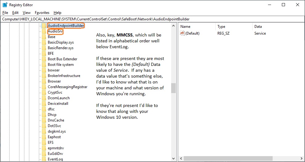 Registry Key Check for Versions 1803 and Earlier - Windows 10 Support