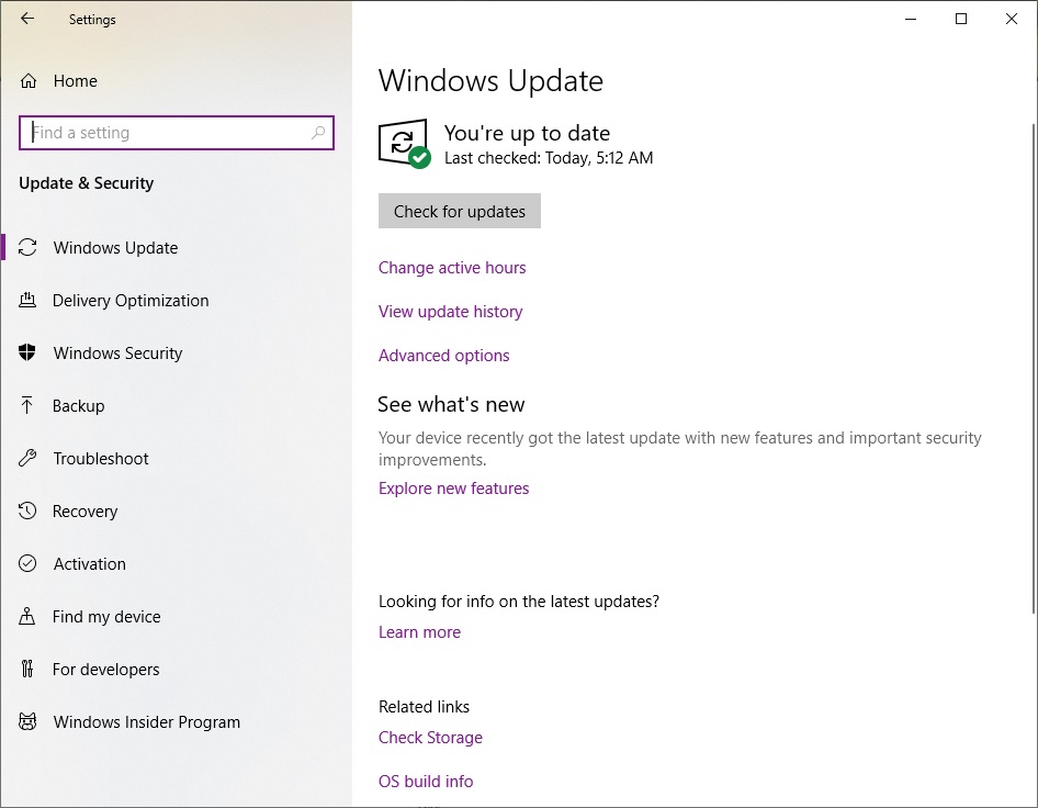 Can't find Windows Update option on Windows 10 laptop. - Windows 10 Support
