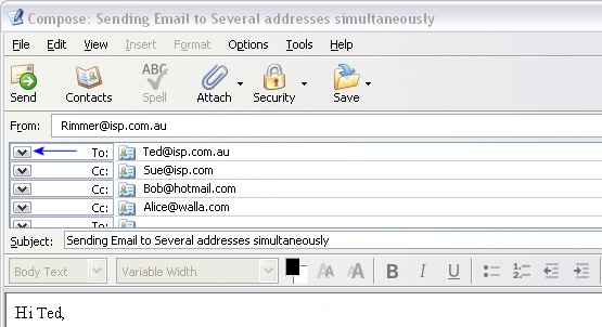 How To Email To Multiple Addresses At The Same Time Email Mini Guides