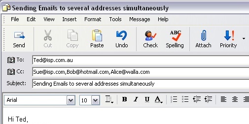 How To Email To Multiple Addresses At The Same Time Email Mini Guides