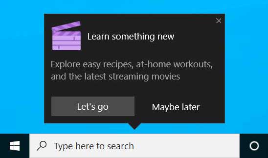 Microsoft now uses Windows 10 Search to promote Bing Searches