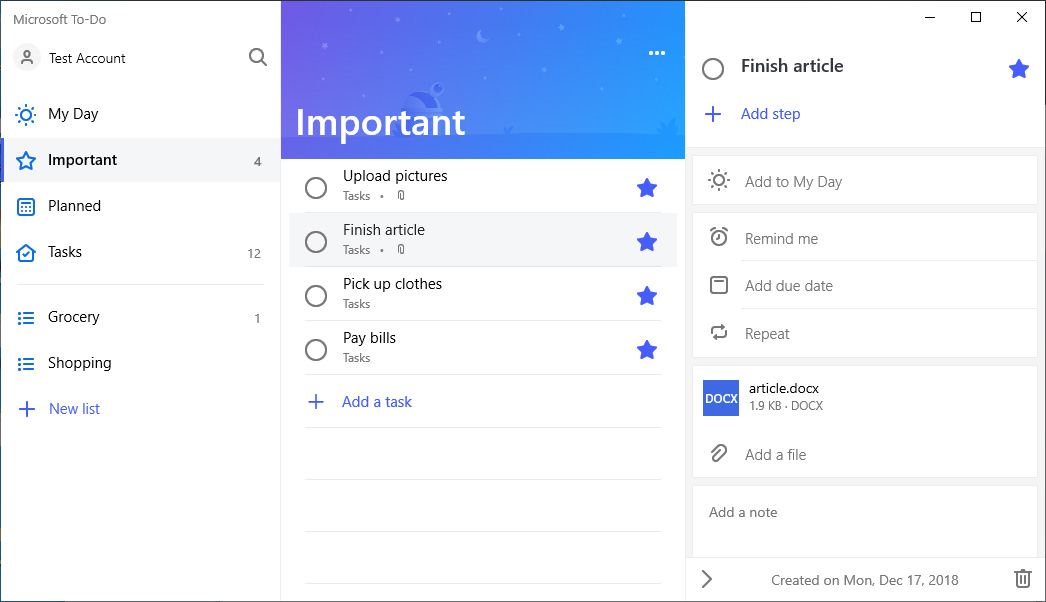 Microsoft To-Do Beta Finally Lets You Attach Files to Tasks
