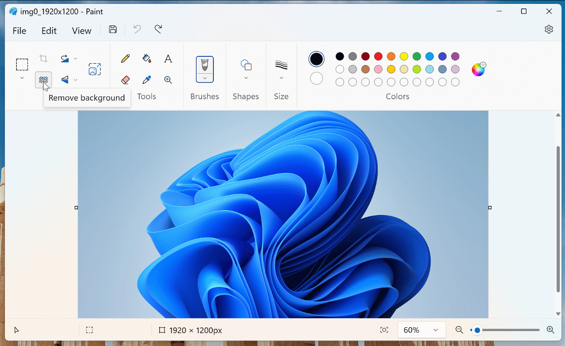 Microsoft Paint in Windows 11 gets a background removal tool Microsoft Paint in Windows 11 gets a background removal tool