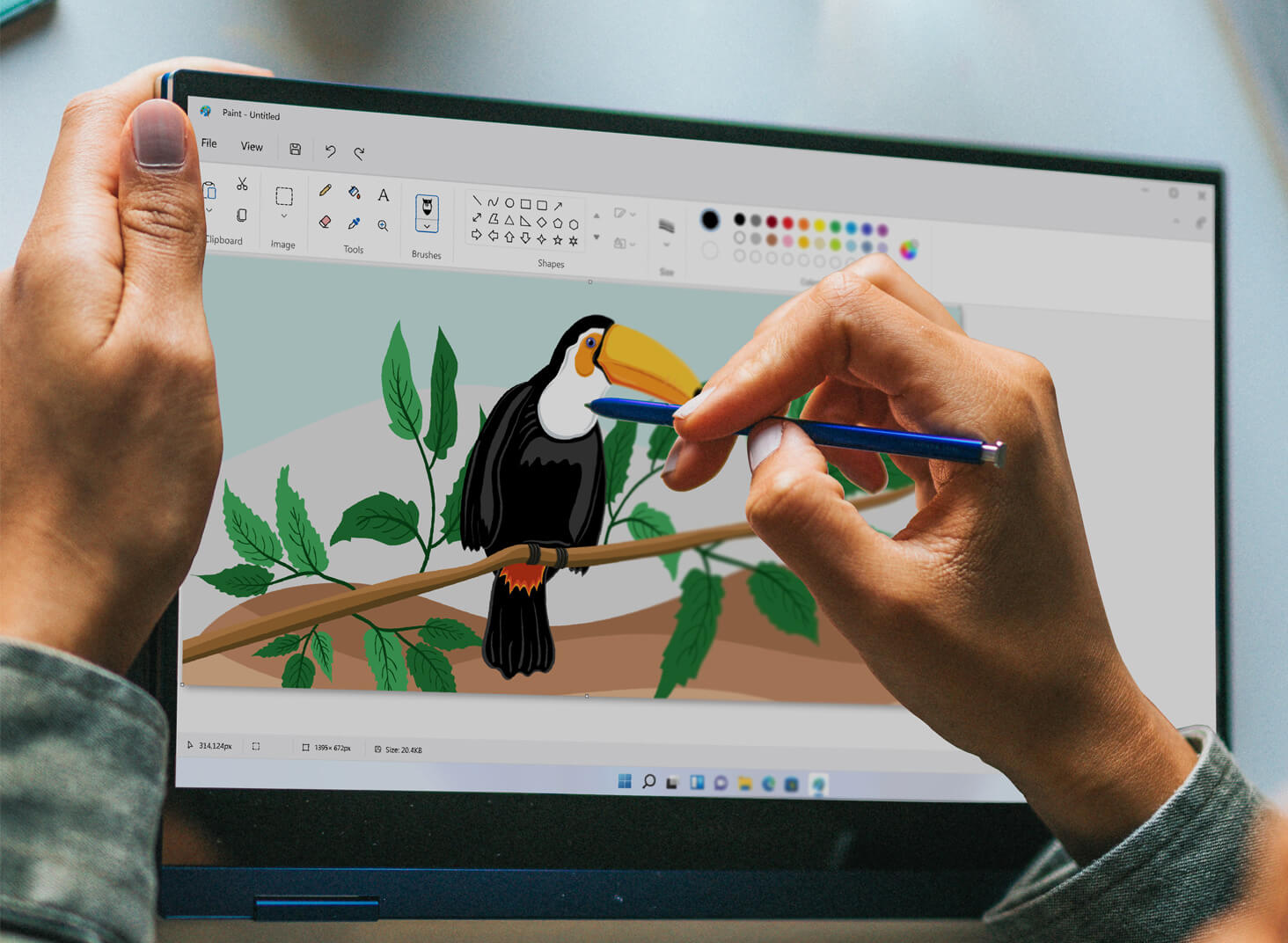 Windows 11 Stock Photo Leaks Upcoming Microsoft Paint Redesign