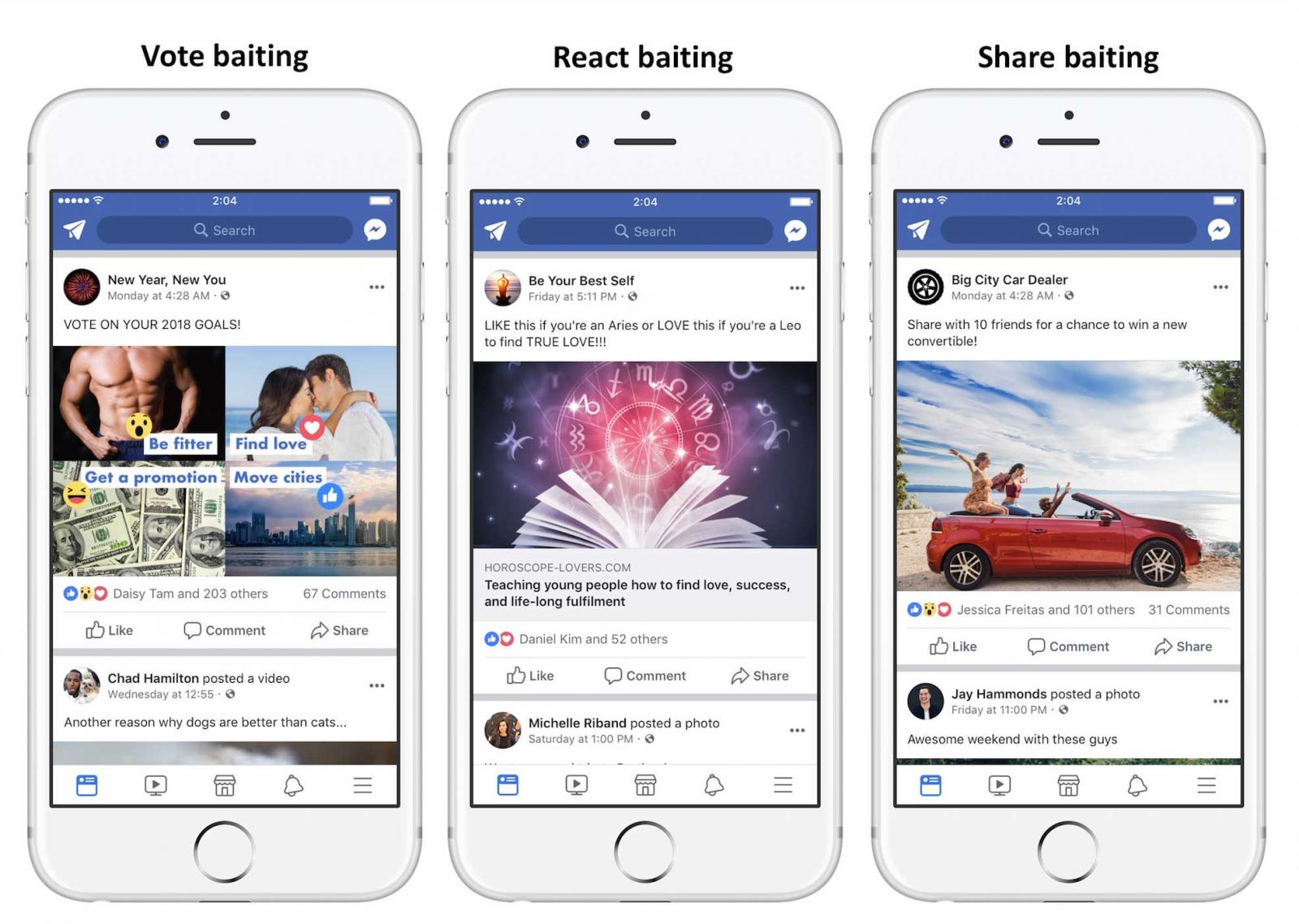 Facebook Will Demote Spammy Posts That Use Engagement Baiting