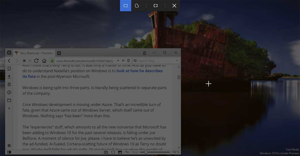 New Screen Clip Screenshot Feature Being Developed For Windows 10