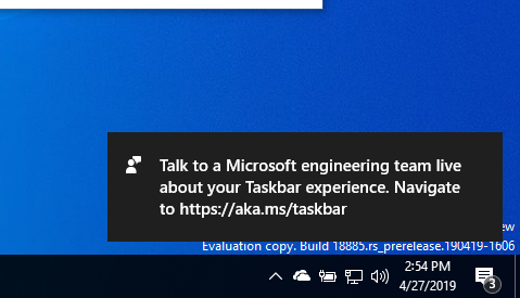 Microsoft Asks Users to Call Windows 10 Devs About Taskbar Experience