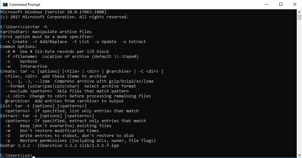 Built-in Tar and cURL Utilities To Be Included in Windows