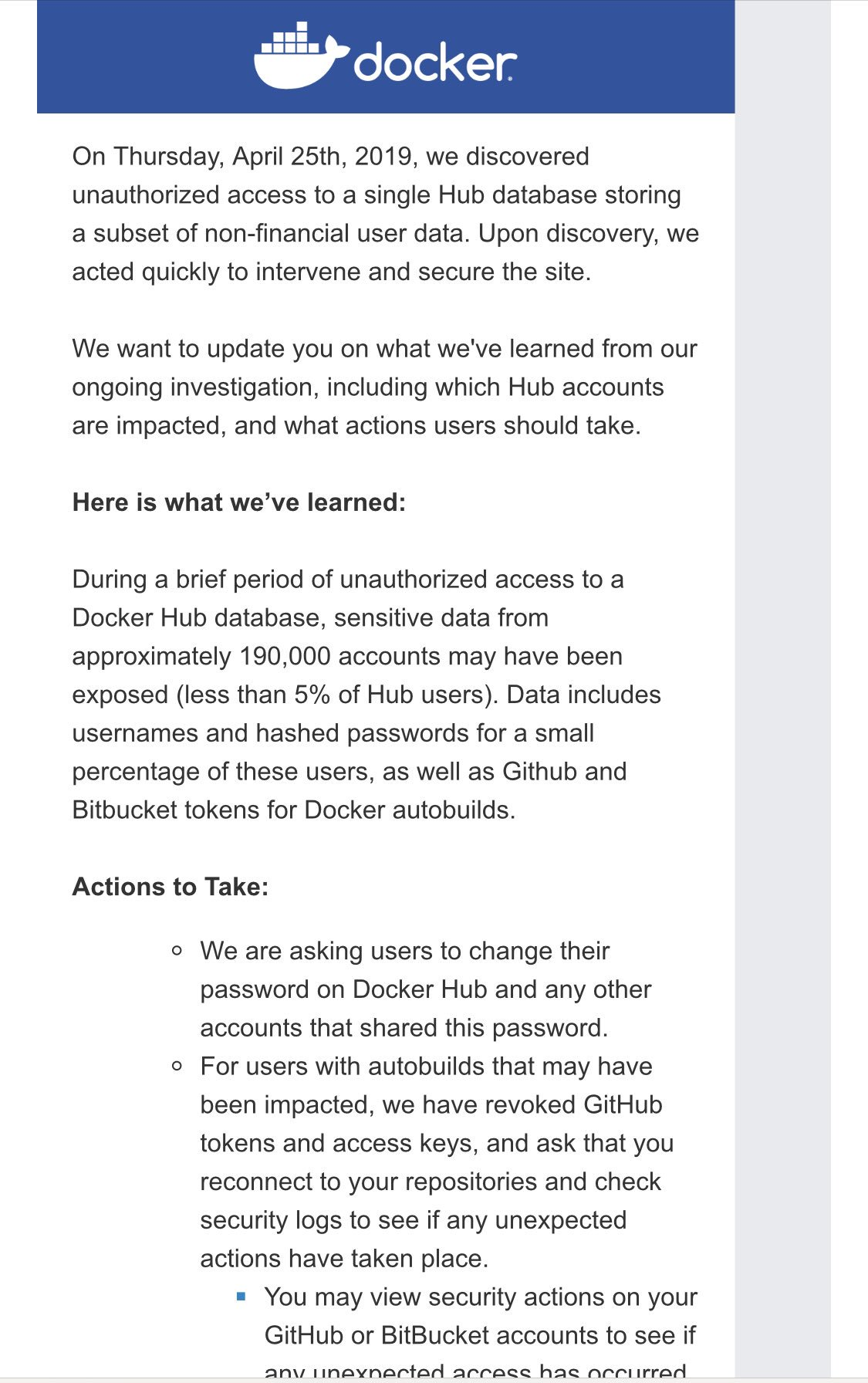 Docker Hub Database Hack Exposes Sensitive Data Of 190k Users