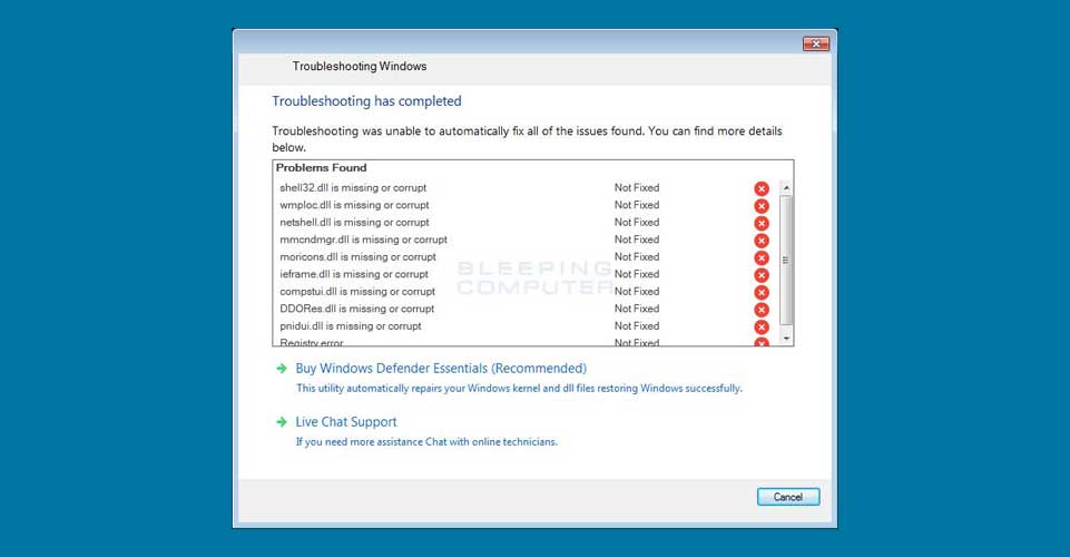 Fake Windows Troubleshooting Support Scam Uploads Screenshots & Uses Paypal