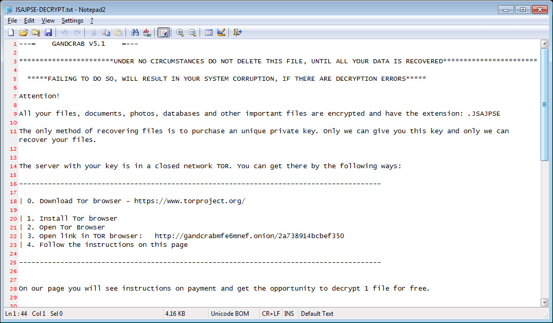 Beware of Exit Map Spam Pushing GandCrab v5.1 Ransomware