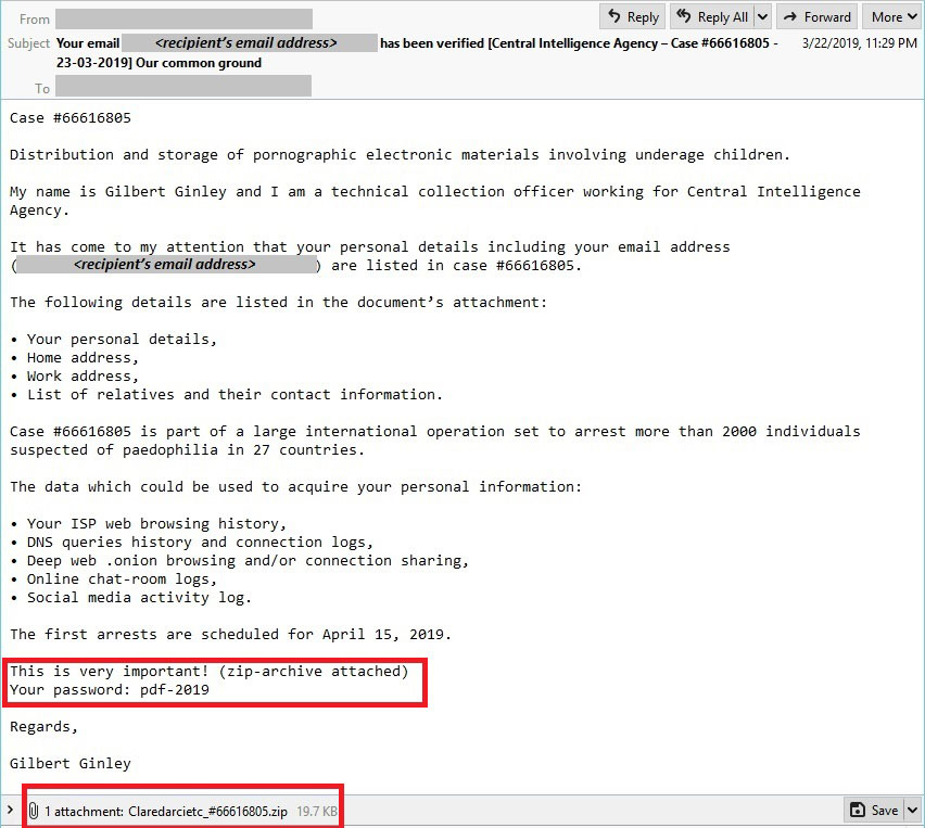 CIA Exortion Scams Using SatoshiBox to Sell Alleged Proof for $500