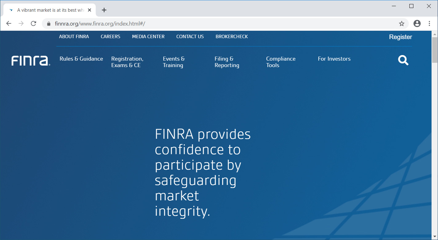 U.S. stock broker regulator FINRA warns of copycat phishing site