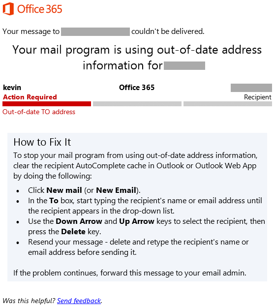 Phishing Attack Pretends to be a Office 365 Non-Delivery Email Phishing Attack Pretends to be a Office 365 Non-Delivery Email
