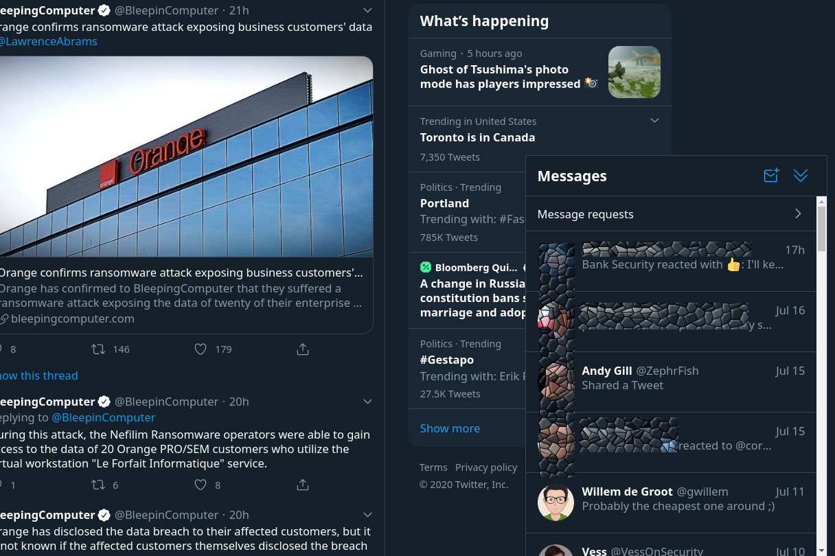 Twitter starts rolling out new LinkedIn-style DMs interface
