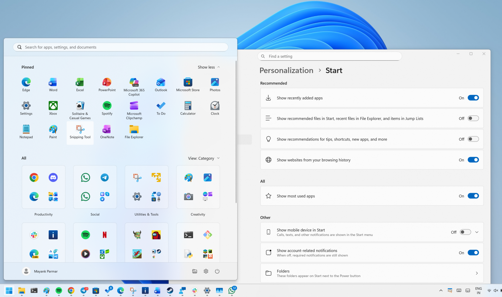 How to use the new Windows 11 Start menu, now rolling out