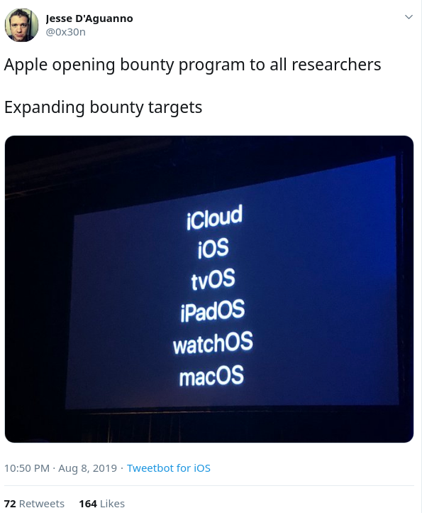 Apple Opens Its Invite-Only Bug Bounty Program to All Researchers