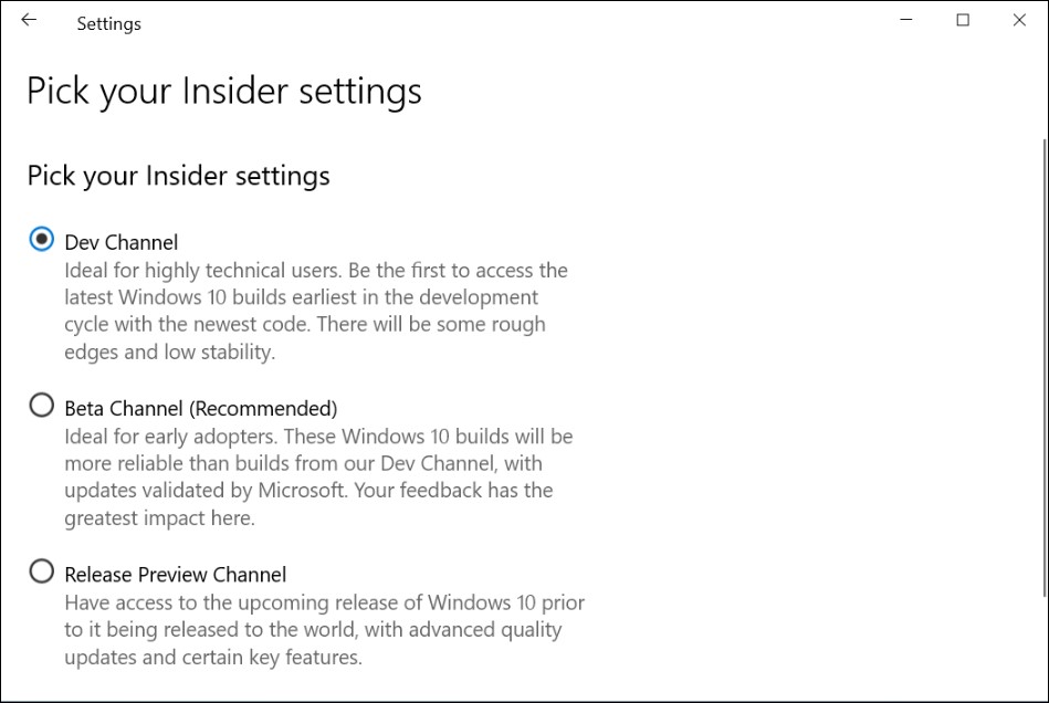 Microsoft officially launches Windows 10 Insider channels