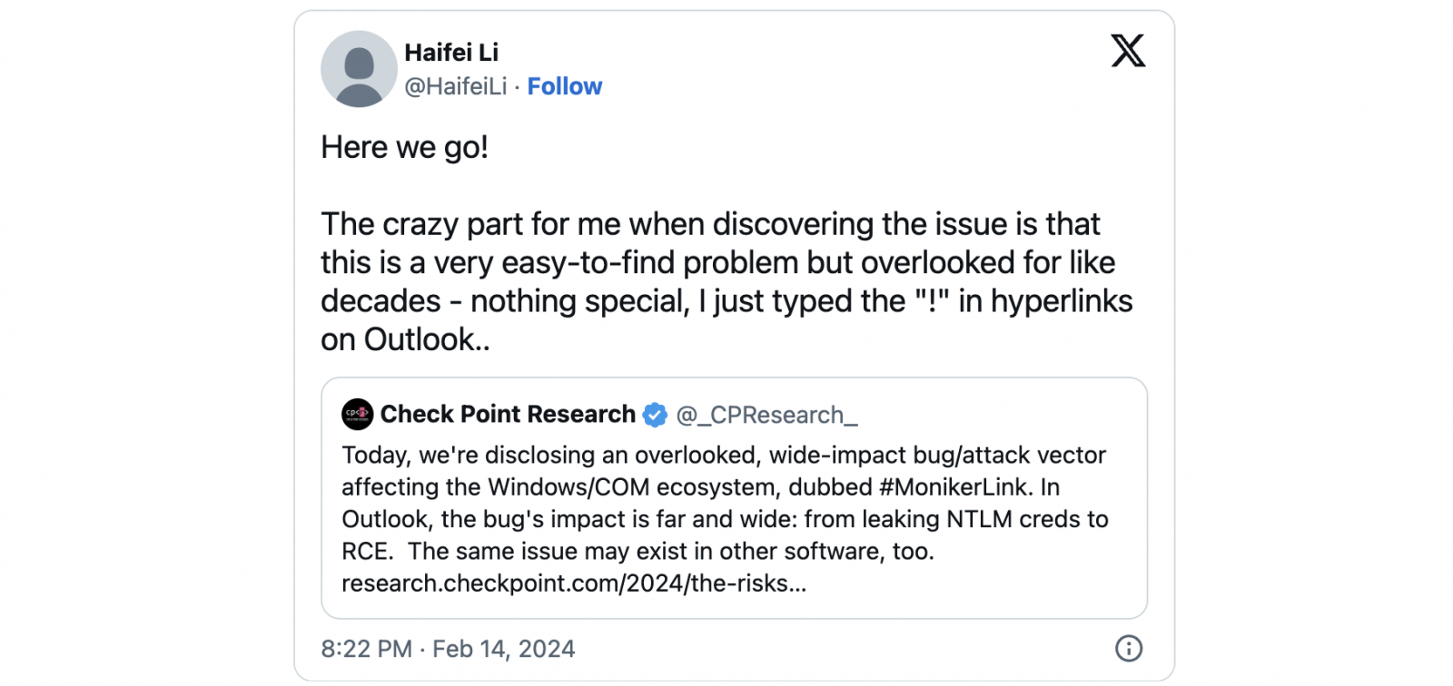 New critical Microsoft Outlook RCE bug is trivial to exploit
