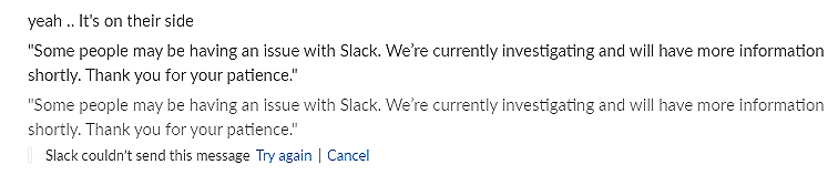 Slack Is Experiencing Worldwide Outage, Degraded Performance