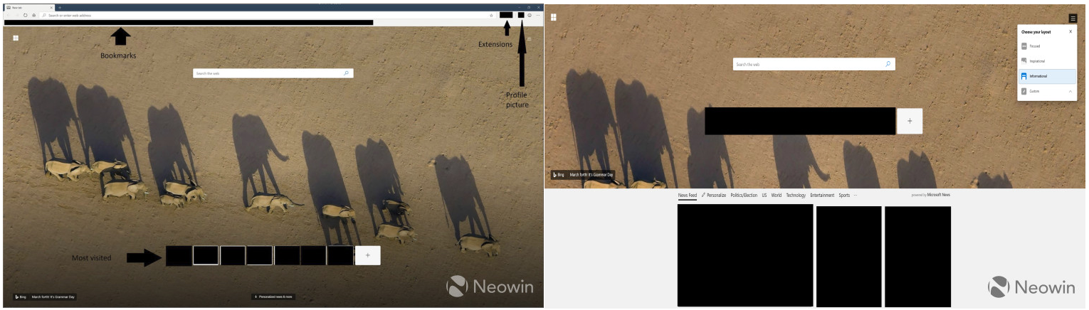 Screenshots of Microsoft’s Chromium-Based Edge Browser Leaked Online