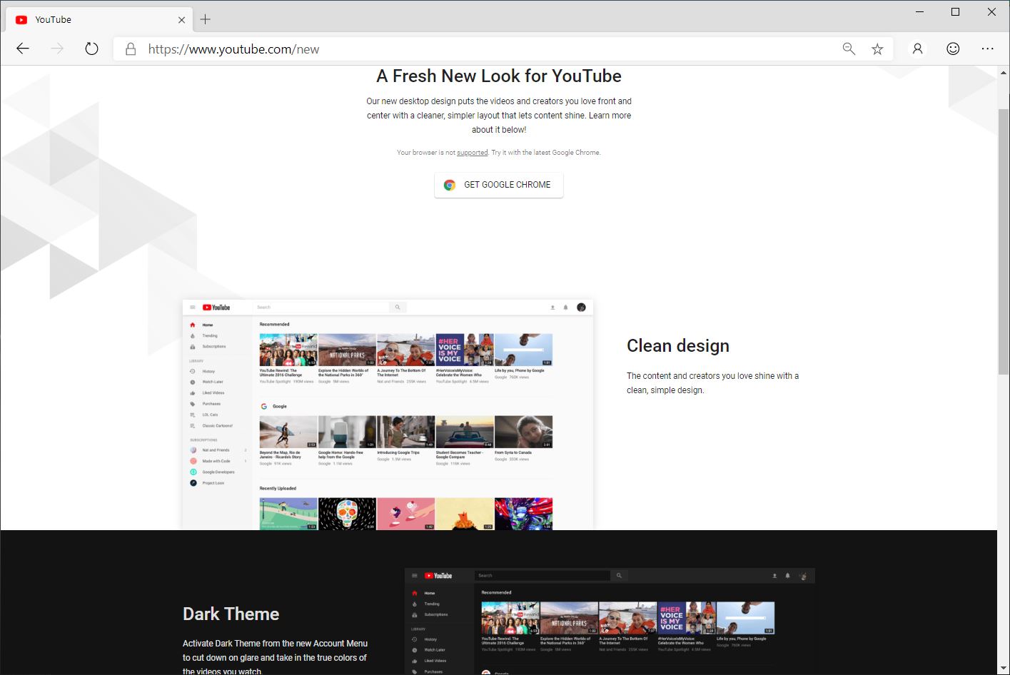 Google Says They Are Committed To Supporting YouTube on Edge