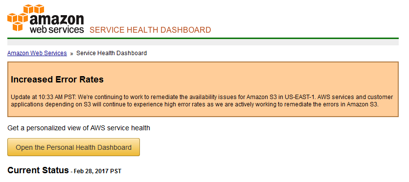 Aws Goes Down And So Do Millions Of Websites Apps And Other Services 
