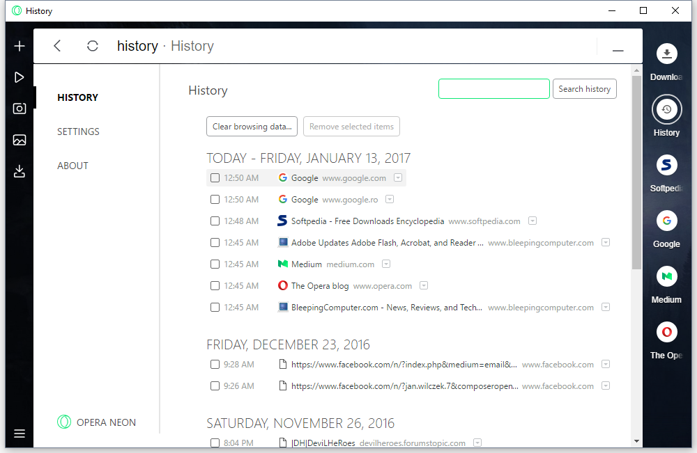 Opera Launches New Neon Concept Browser