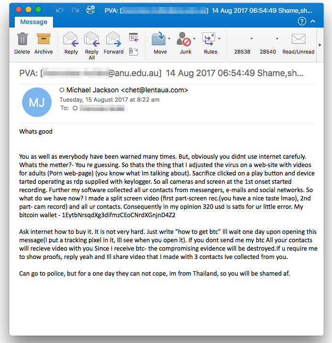 Online Extortion Campaigns Target Users, Companies, Security Researchers Online Extortion Campaigns Target Users, Companies, Security Researchers