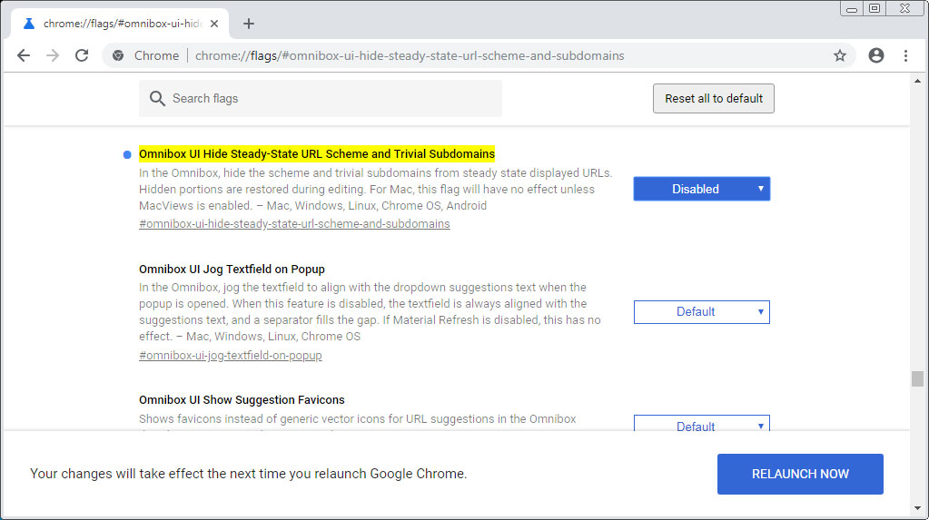 Chrome 69 Removing WWW and M subdomains From the Browser's Address Bar
