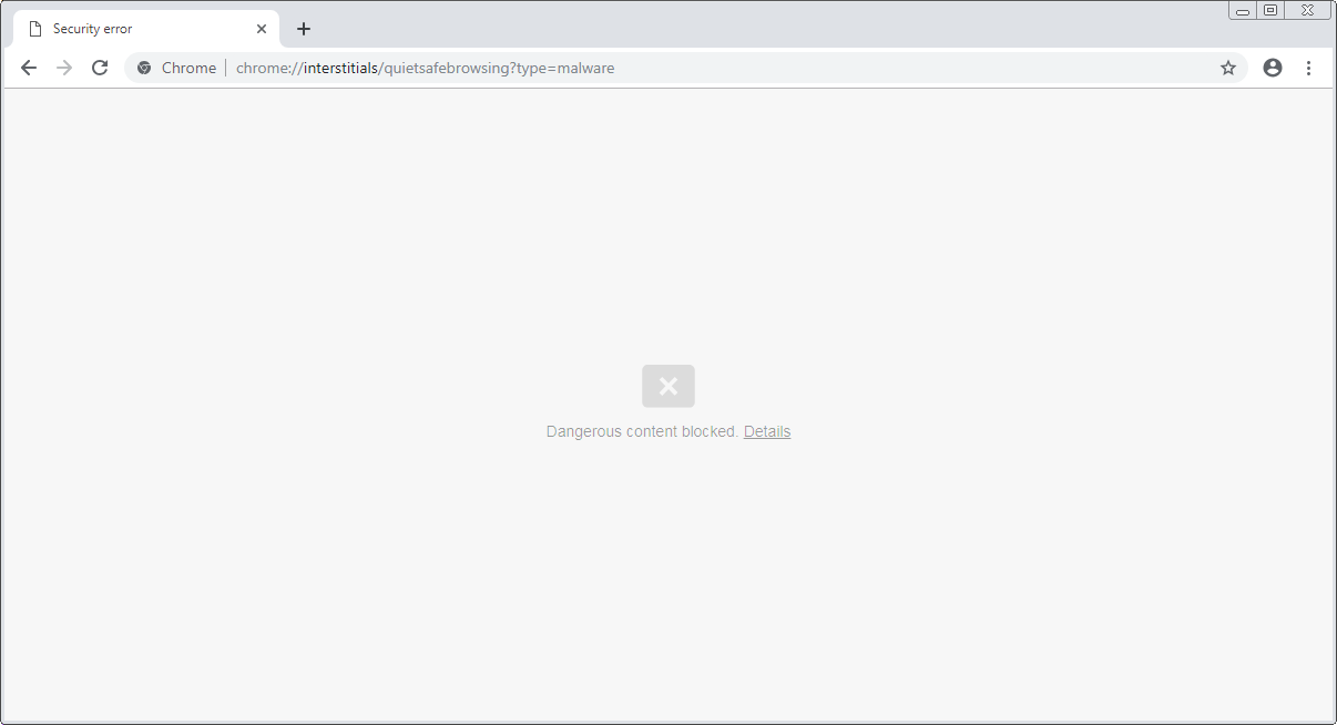 Internal Chrome Page Shows All Google Interstitial Warnings