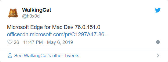 Microsoft Edge for Mac Leaked, Includes Browser Protection