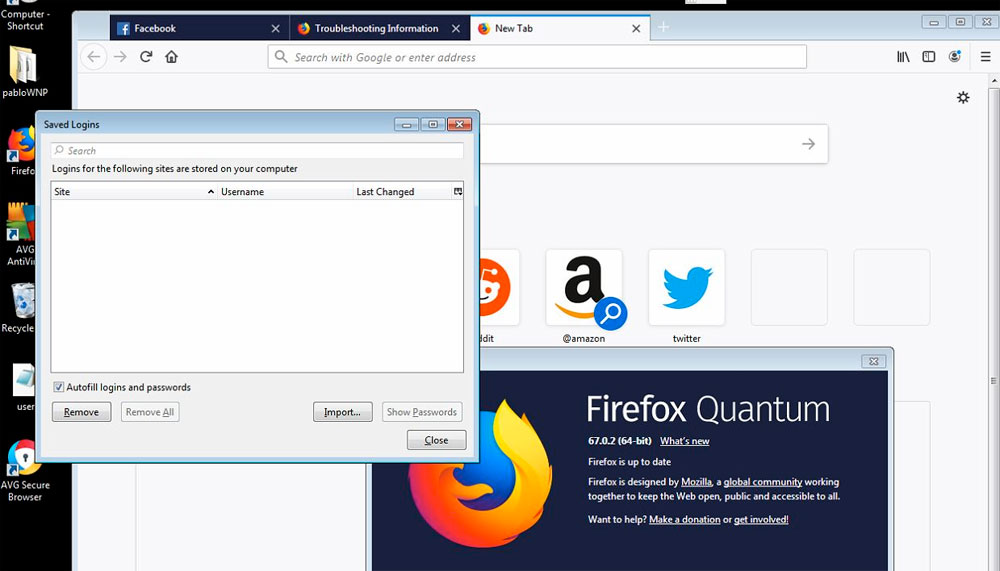 AVG Password Protection Blocked Firefox's Access to Saved Passwords AVG Password Protection Blocked Firefox's Access to Saved Passwords