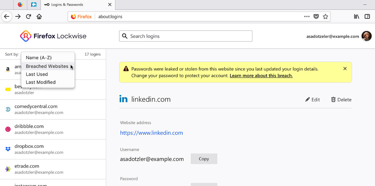 Firefox 70 Released with In-Browser Data Breach Notifications