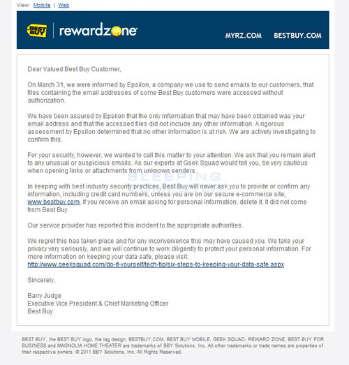 Email marketer Epsilon reveals client's email addresses for numerous ...