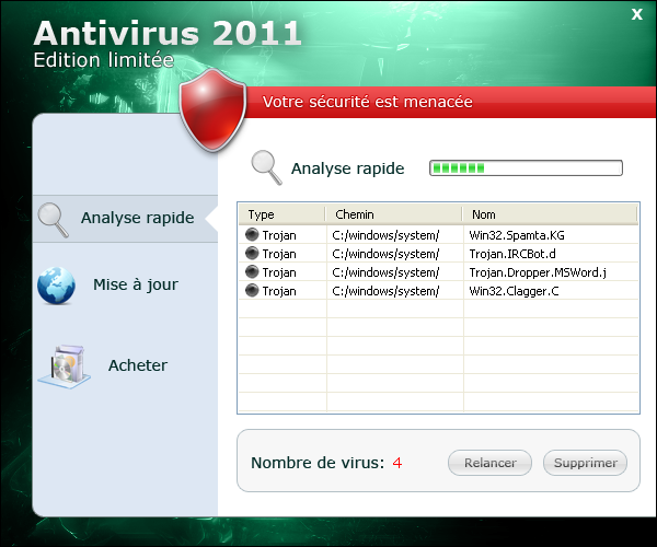 Remove Antivirus 2011 Edition limitée (Uninstall Guide)