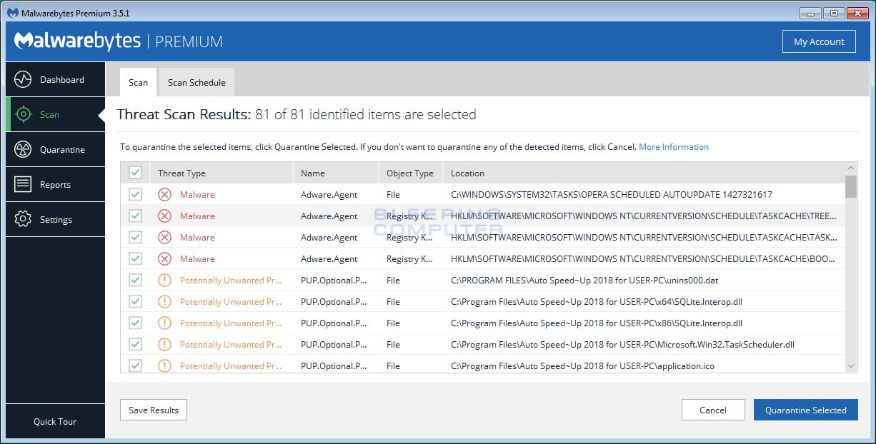 Remove the Auto Speedup 2018 PUP