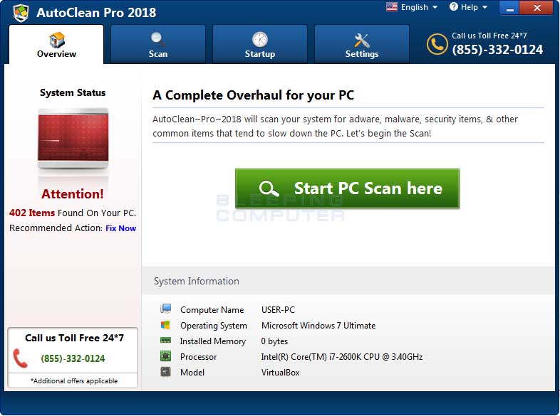 Remove the AutoClean Pro 2018 PUP
