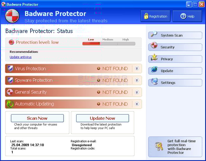 Remove BadWare Protector (Removal Instructions)